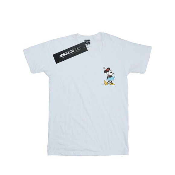 Disney | Shirts | Disney Mens Minnie Mouse Kick Chest Tshirt White ...